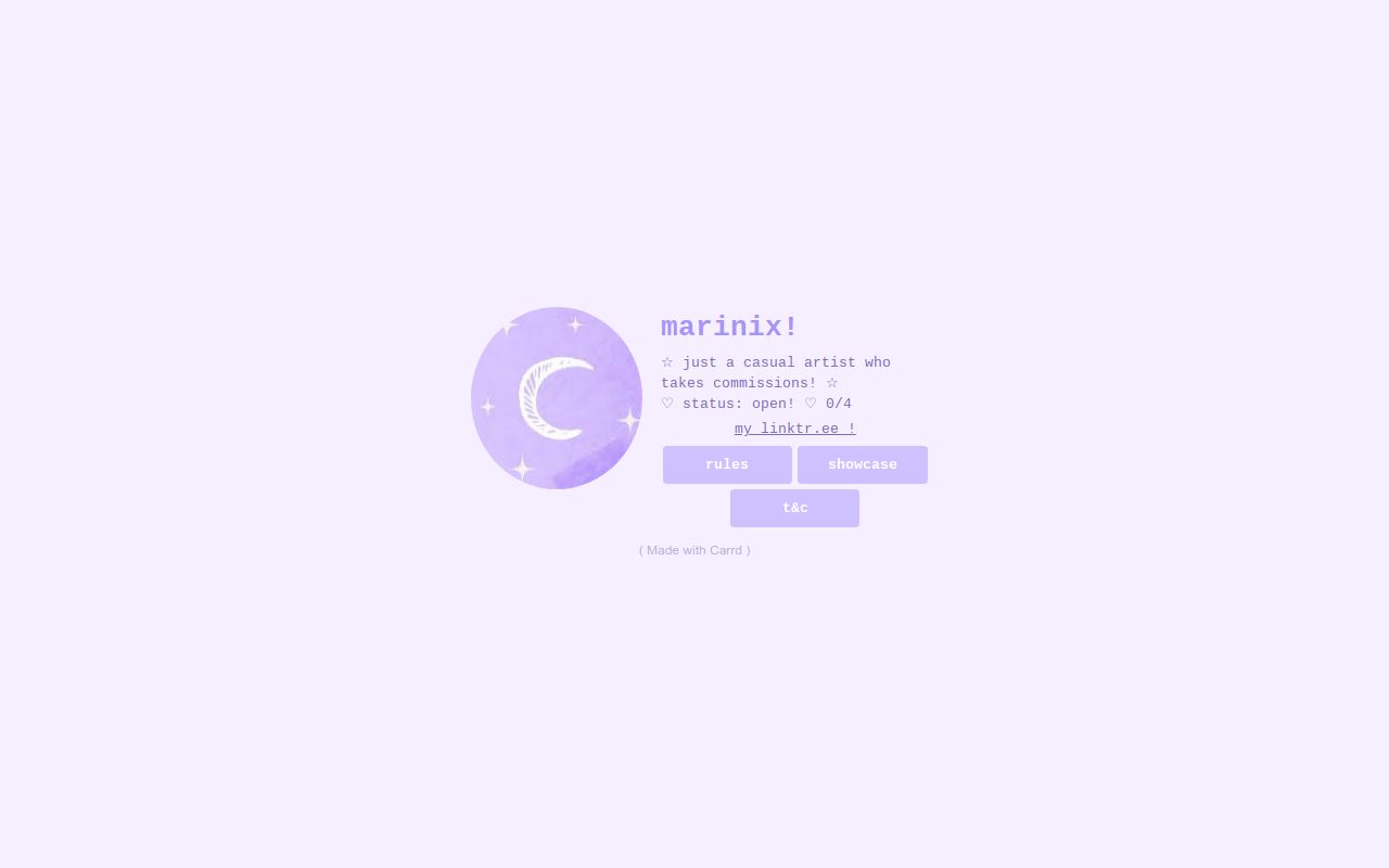 commissions carrd